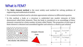 Finite element method introduction | PPTX | Physics | Science