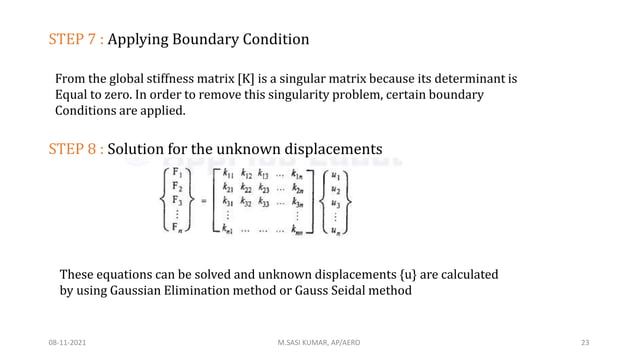 Finite Element Method Introduction Pptx Physics Science