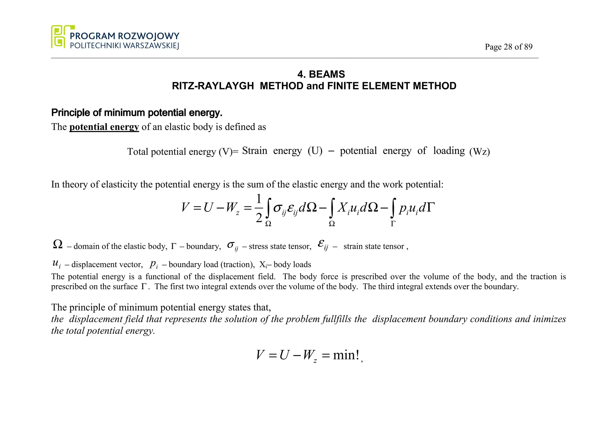 Finite Element Method I Lecture Notespdf
