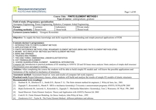 FINITE ELEMENT METHOD I lecture notes.pdf