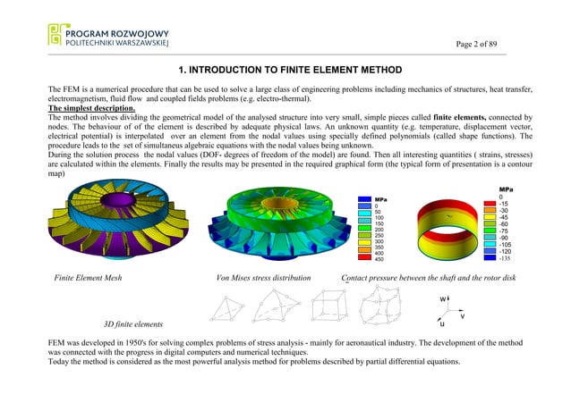 FINITE ELEMENT METHOD I lecture notes.pdf