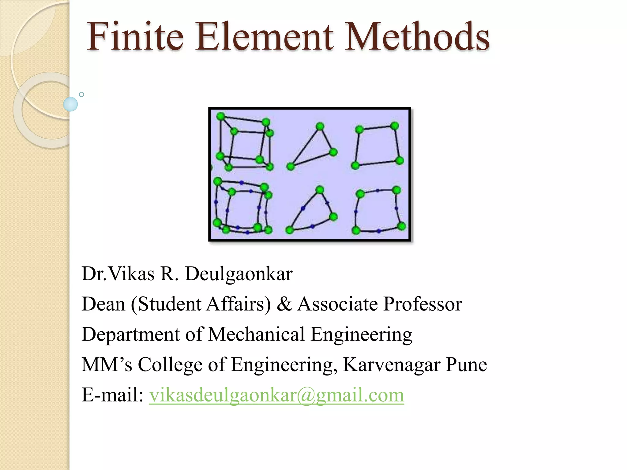 Finite Element Methods | PPTX