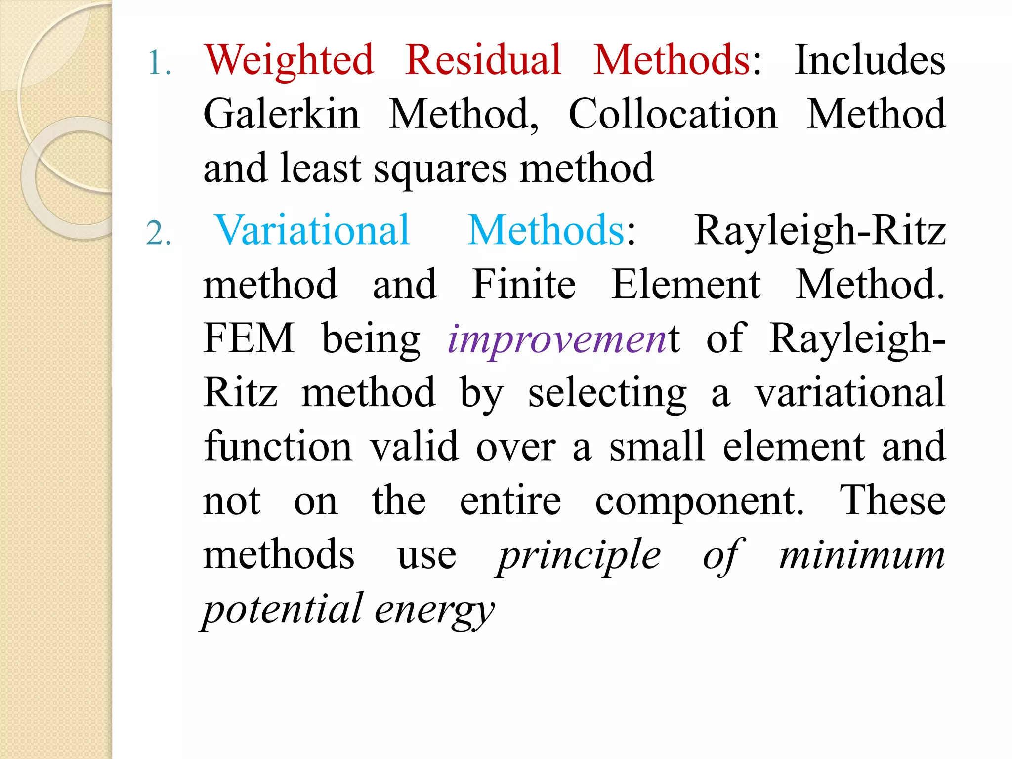 Finite Element Methods | PPTX