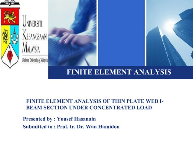 Finite Element Analysis | PPTX