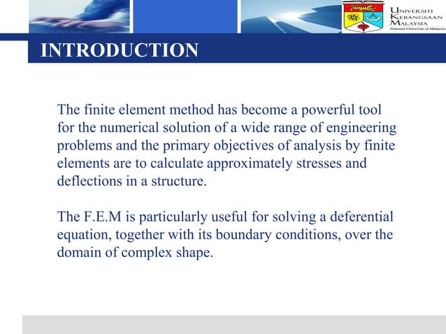 Finite Element Analysis | PPTX