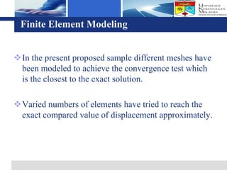Finite Element Analysis | PPTX