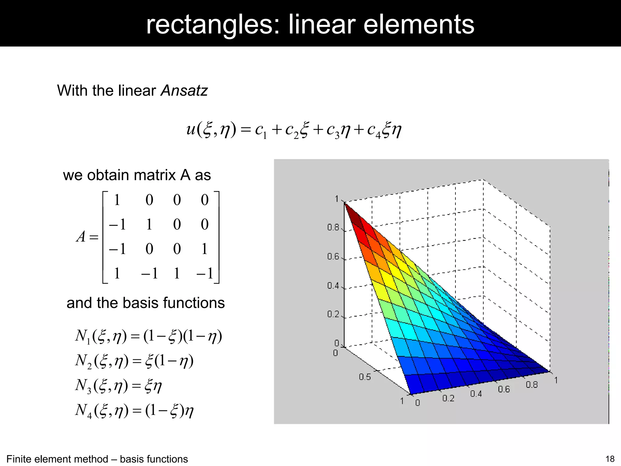 Finite Elements Basis Functions Pdf Physics Science