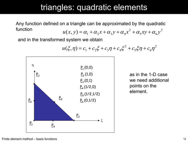 Finite Elements Basis Functions Pdf Physics Science