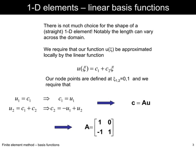 Finite elements : basis functions | PDF | Physics | Science