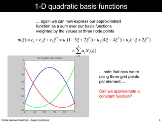 Finite elements : basis functions | PDF