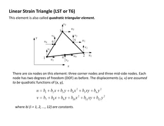 Finite elements for 2‐d problems | PDF
