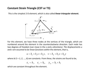 Finite elements for 2‐d problems | PDF