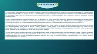 Finite elements & human civilization | PPT