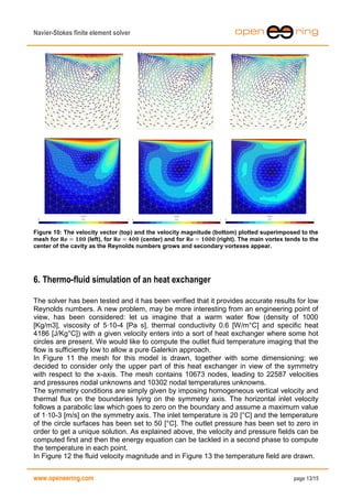 Scilab Finite element solver for stationary and incompressible navier-stokes equations | PDF