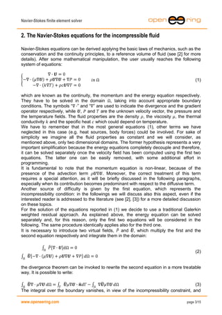 Scilab Finite element solver for stationary and incompressible navier ...