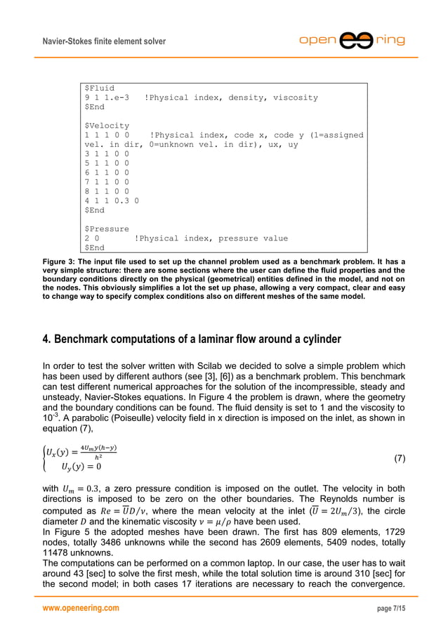 Scilab Finite Element Solver For Stationary And Incompressible Navier Stokes Equations Pdf