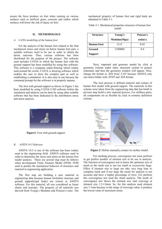 Finite element study of foot during running on various surfaces | PDF