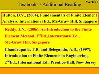 Finite element week 1 | PPT
