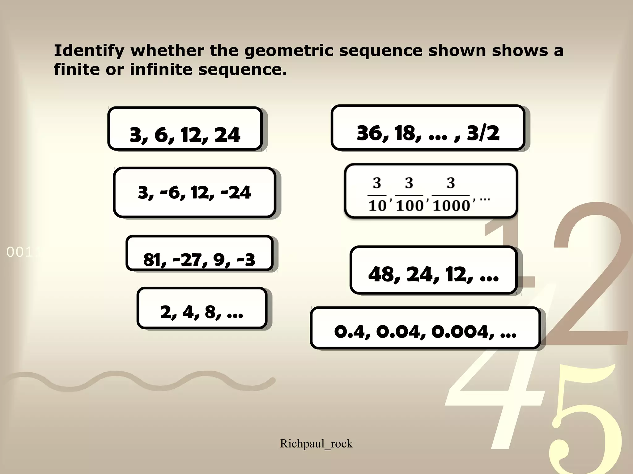 Finite geometric series | PPT