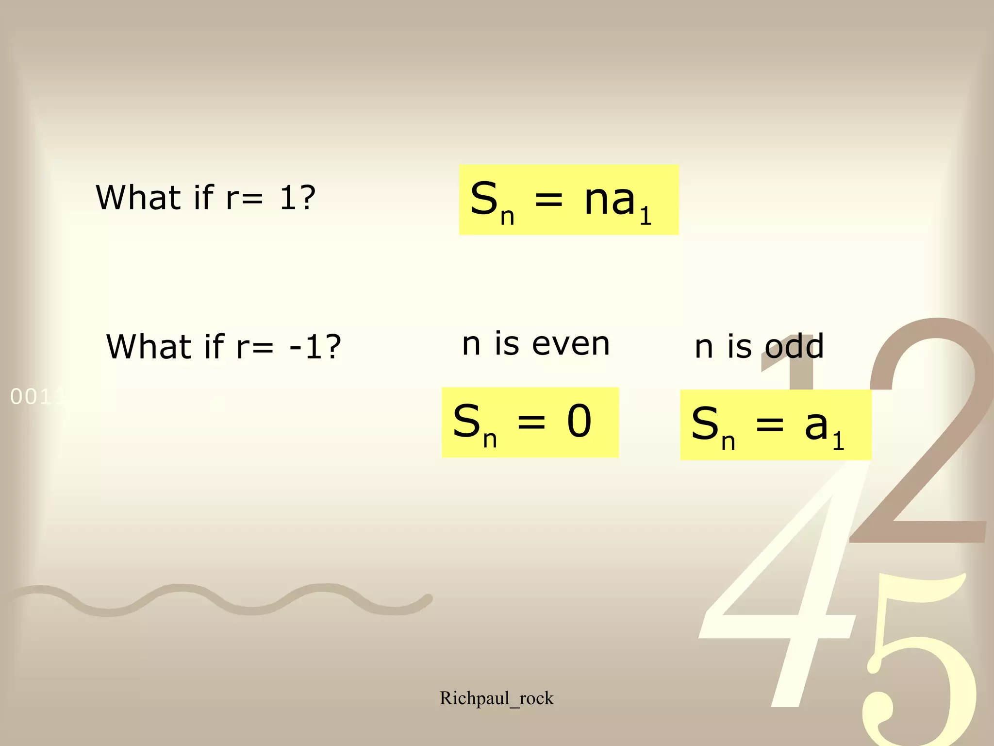 Finite geometric series | PPT