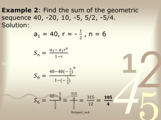 Finite geometric series | PPT