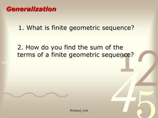 Finite geometric series | PPT