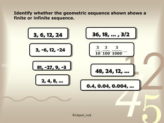 Finite geometric series | PPT