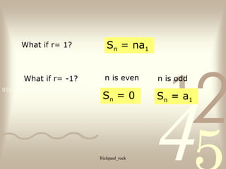 Finite geometric series | PPT