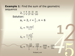 Finite geometric series | PPT
