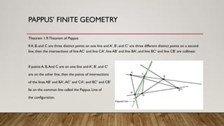 youngs, pappus, desargue Finite geometry.pptx