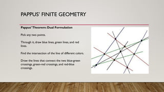 youngs, pappus, desargue Finite geometry.pptx