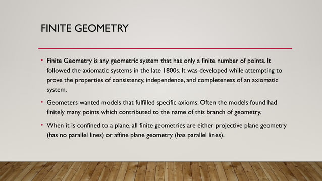 youngs, pappus, desargue Finite geometry.pptx