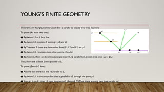 youngs, pappus, desargue Finite geometry.pptx