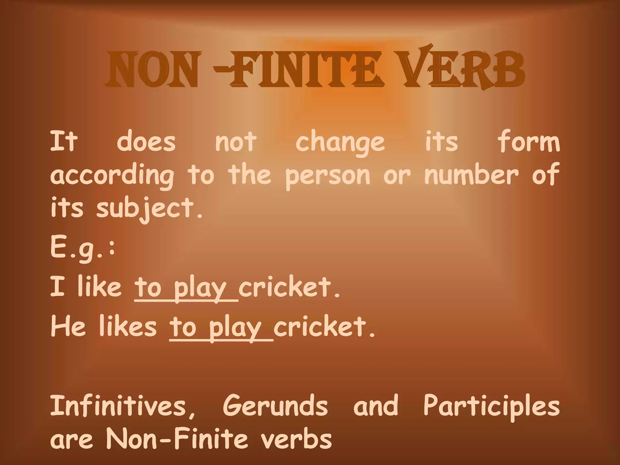 Finite & nofinite verbs | PPTX