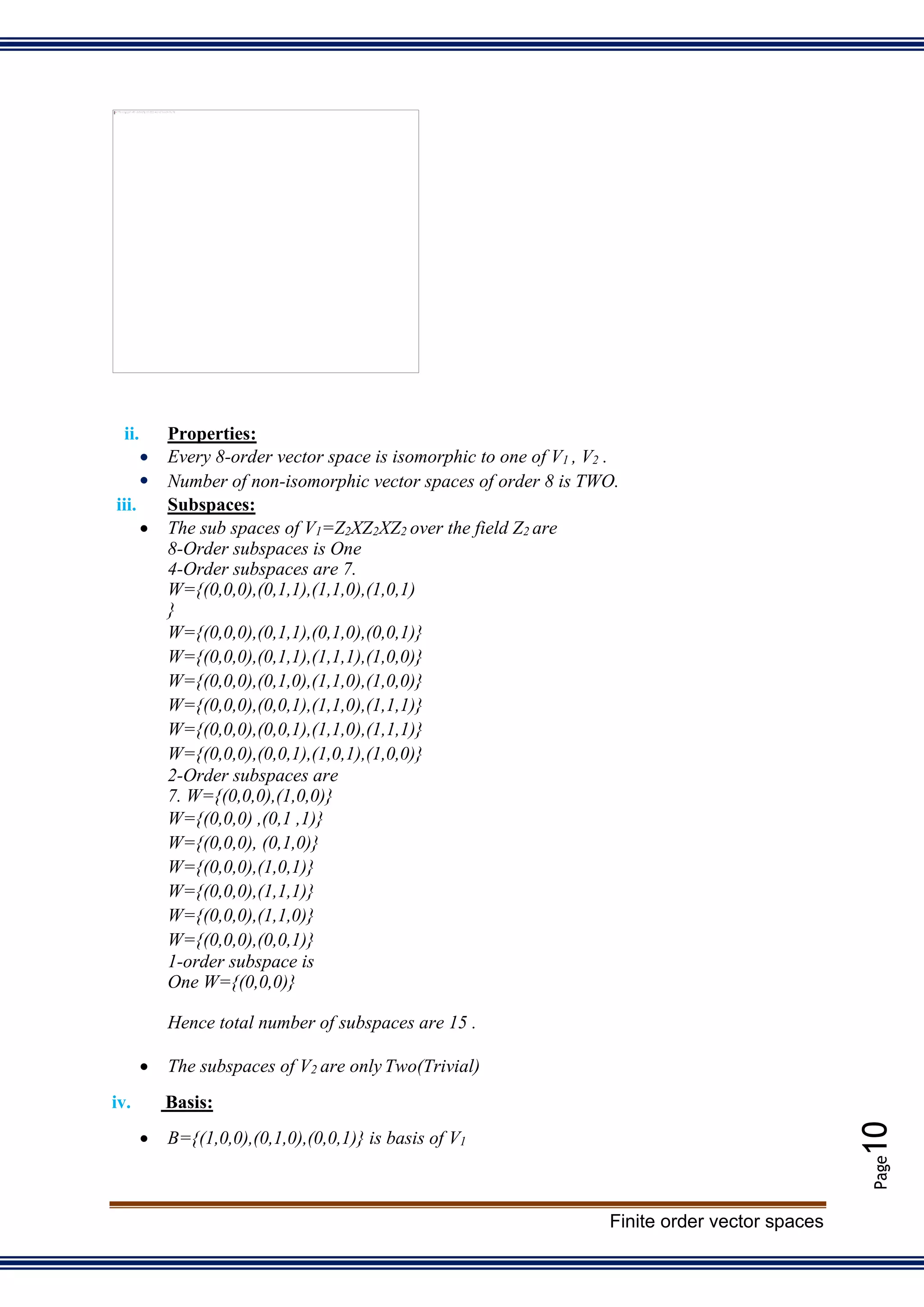 Finite Order Vector Spaces Pdf Maps And Navigation 2493