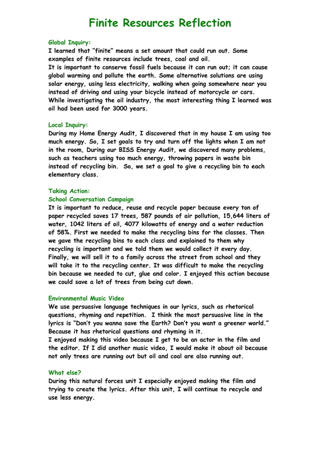 Finite resources reflection | PDF