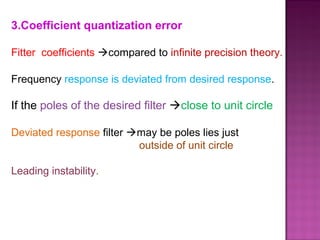 Finite word lenth effects | PPT