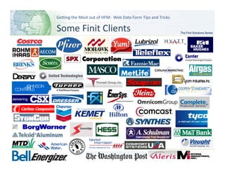 Finit solutions getting the most out of hfm - web data forms tips and ...