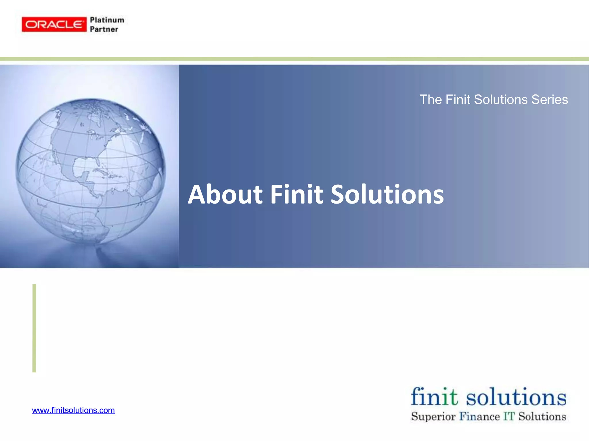 Finit solutions getting the most out of hyperion planning - intro to ...