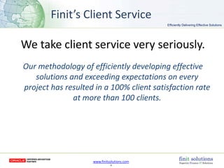 Finit solutions getting the most out of planning - understanding the basics | PPT