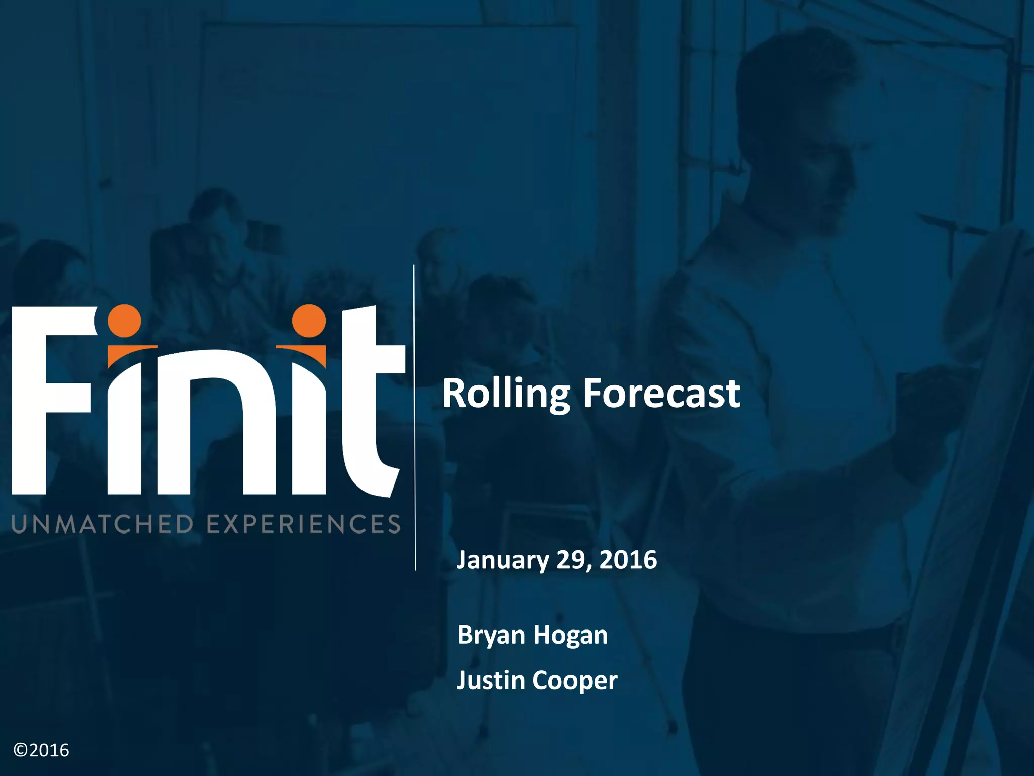 Finit solutions - The Benefits of a Rolling Forecast | PDF