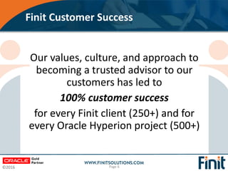 Finit solutions - The Benefits of a Rolling Forecast | PDF