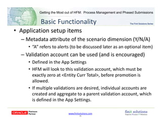 Finit solutions getting the most out of hfm process management and phased submissions | PDF