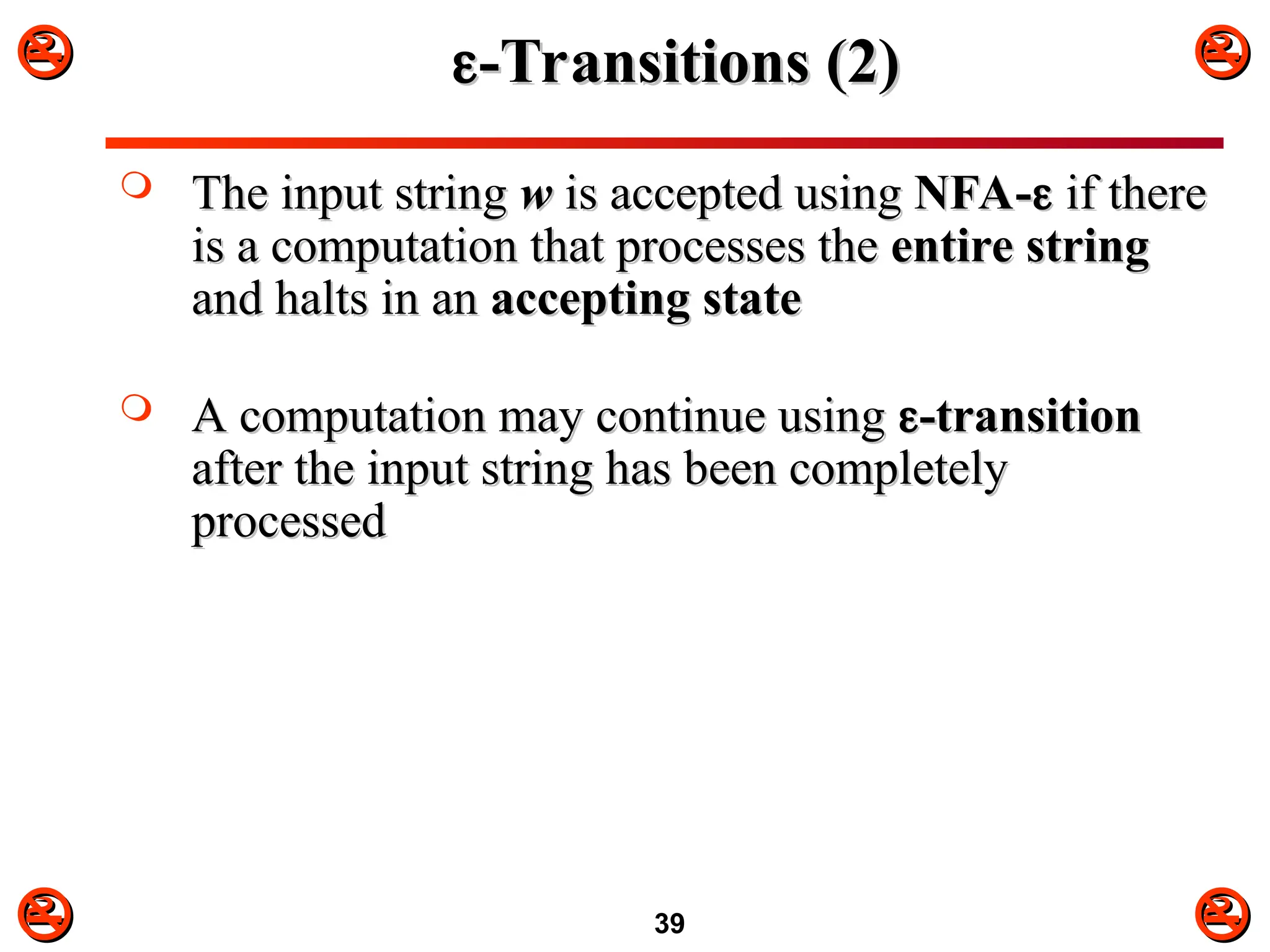 Finitw Automata2 Computer Theory Computure Science Ppt