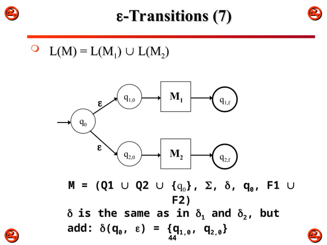 Finitw Automata2 Computer Theory Computure Science Ppt