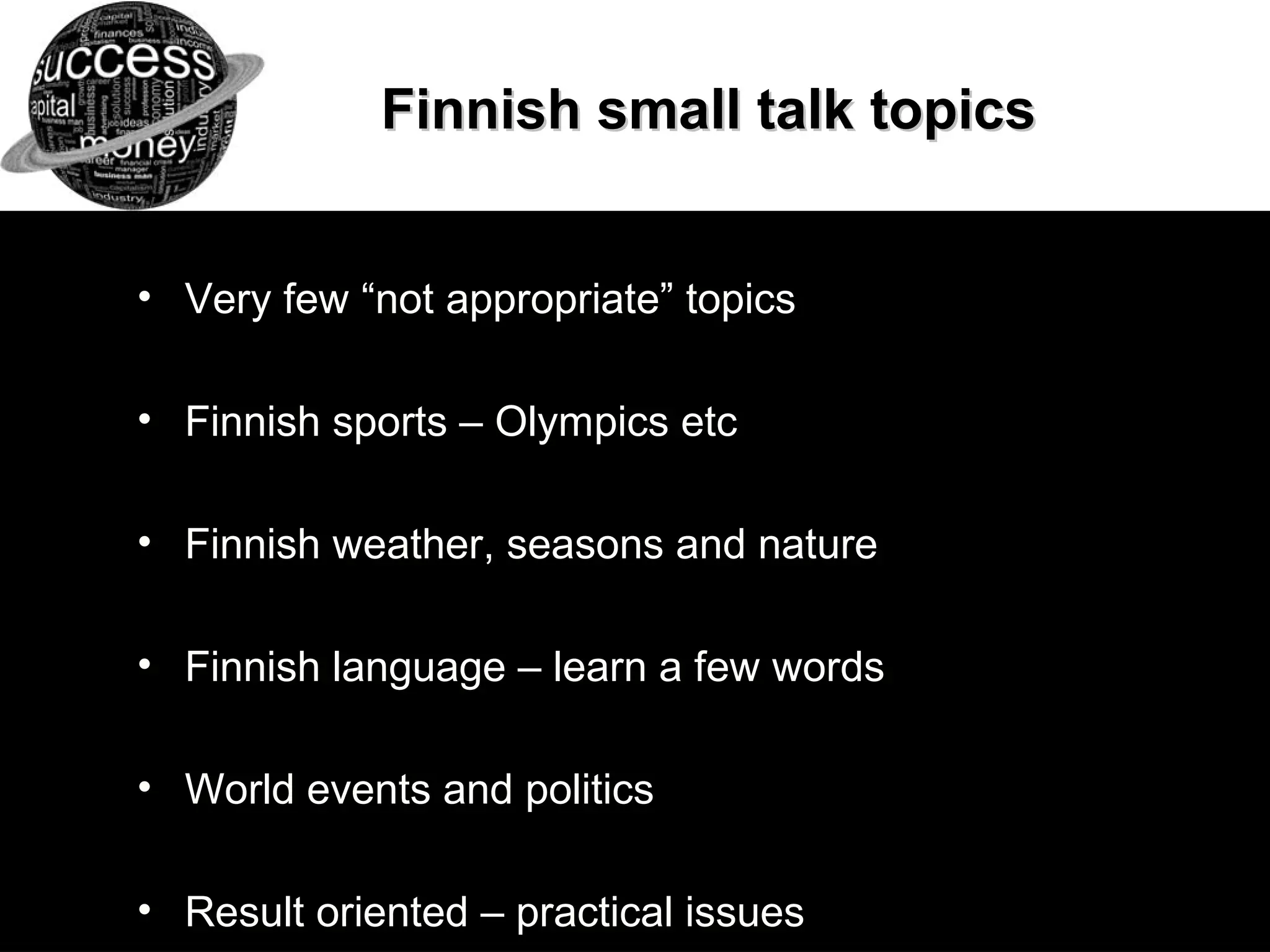 "Working with the Finns" | PPT