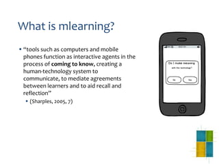mLearning : Habitus and Field Activities | PPTX
