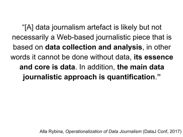 Data journalism: history and roles | PPT