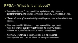 Finlease - Personal Property Securities Register | PPTX