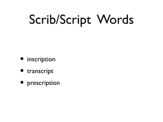 Finley and jazmin root words | PPT